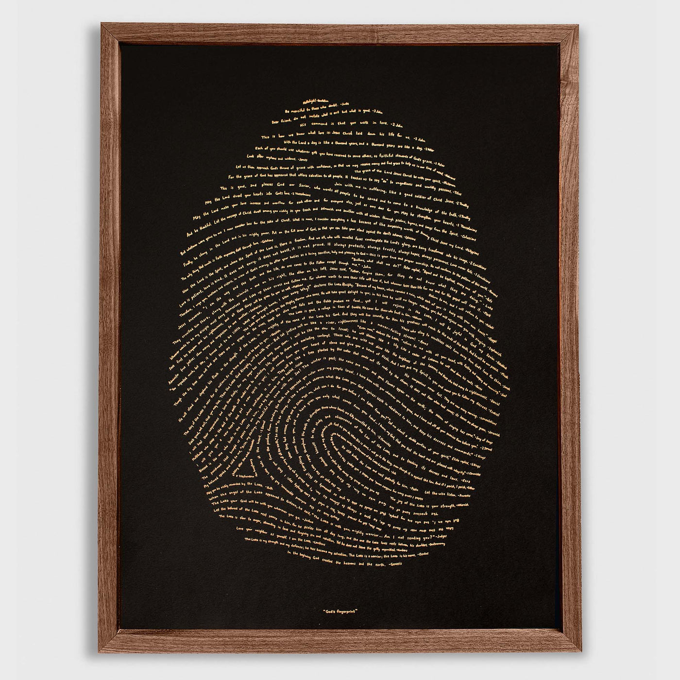 God's Fingerprint - Illuminated Edition (NIV) | Scripture Art Print