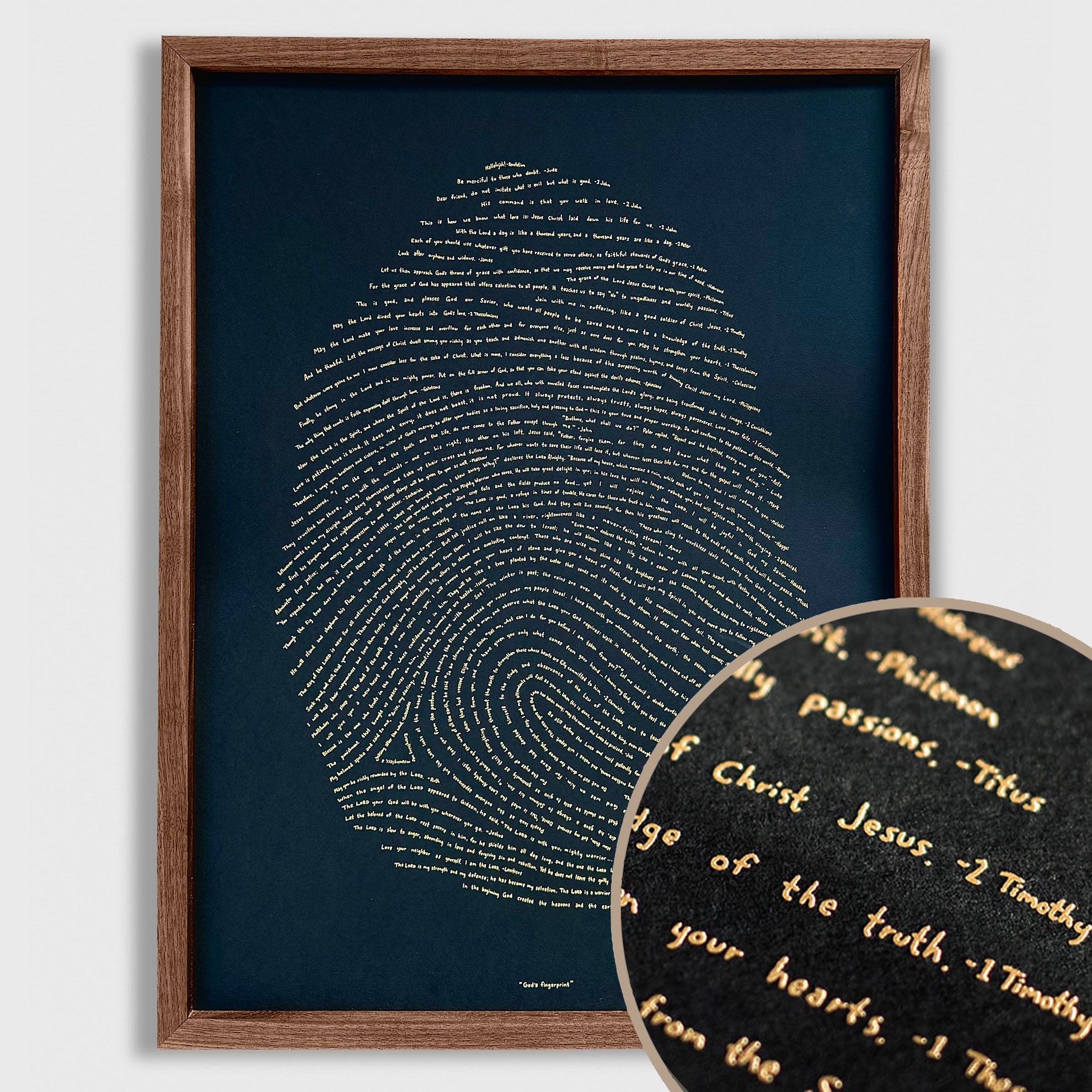 God's Fingerprint - Illuminated Edition | Scripture Art Print