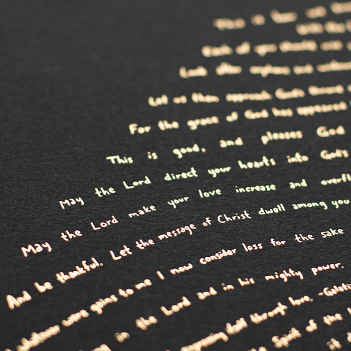 God's Fingerprint - Illuminated Edition (NIV) | Scripture Art Print