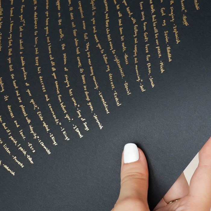 God's Fingerprint - Illuminated Edition | Scripture Art Print
