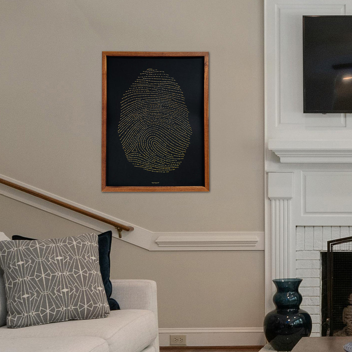 God's Fingerprint - Illuminated Edition (NIV) | Scripture Art Print