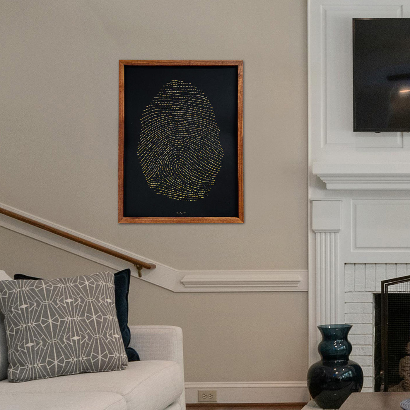 God's Fingerprint - Illuminated Edition (NIV) | Scripture Art Print
