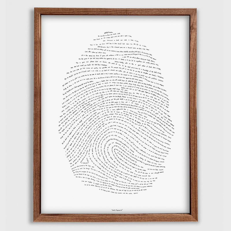 God's Fingerprint - Classic Edition | Scripture Art Print