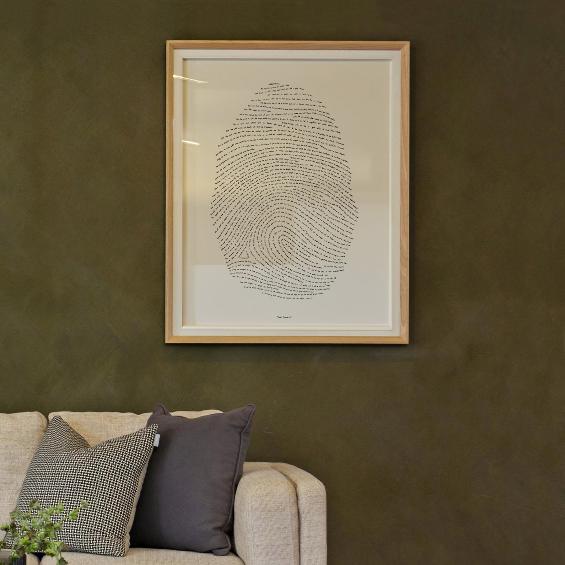 God's Fingerprint - Classic Edition (KJV) | Scripture Art Print