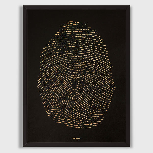 God's Fingerprint - Illuminated Edition (NIV) | Scripture Art Print
