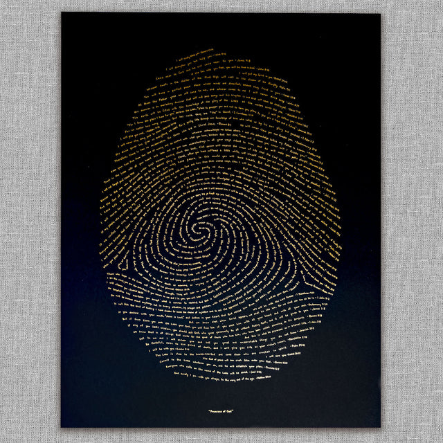 God's fingerprints - Artwork for those who love God's Word