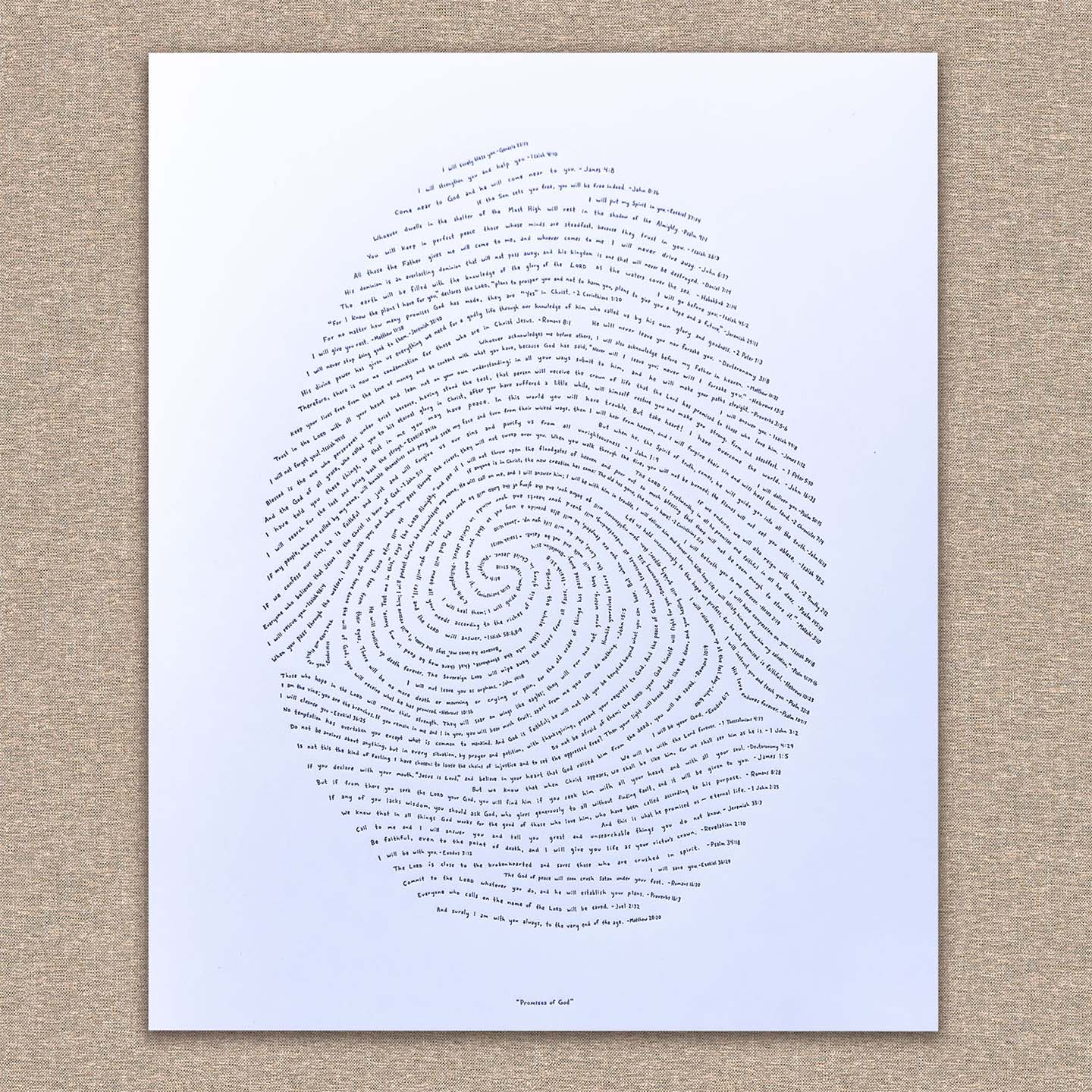 Promises of God | Scripture Art Print