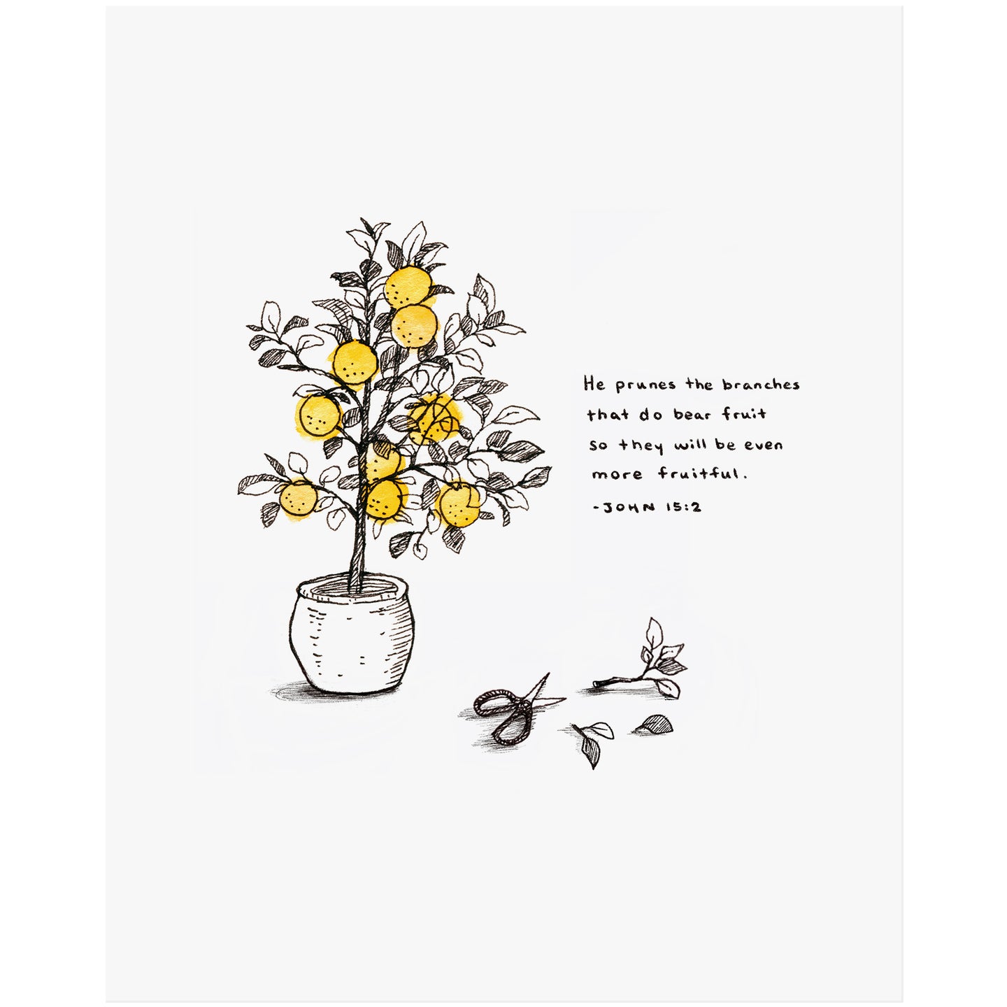 He Prunes The Branches John 15 2 Scripture Art Print he-prunes-the-branches-john-15-2-scripture-art-print